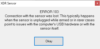 Error 101 / Error 103 / Unable to get image file size - retry?