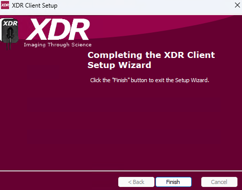 Installing XDR on a new workstation