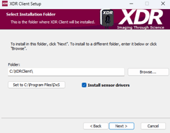 Installing XDR on a new workstation