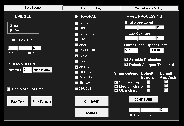 Basic Sharpening Settings